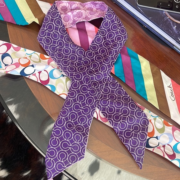 Coach | Accessories | Coach Silk Ribbon Reversible | Poshmark